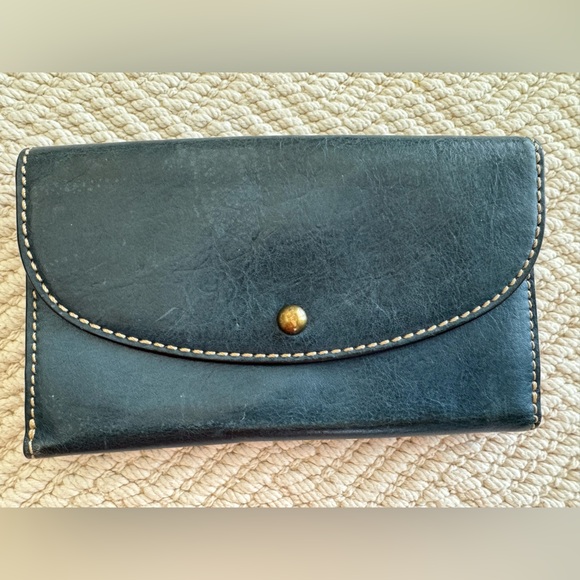 Frye | Bags | Frye Black Leather Wallet | Poshmark